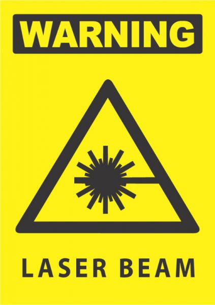 Warning Laser Beam - Industrial Signs
