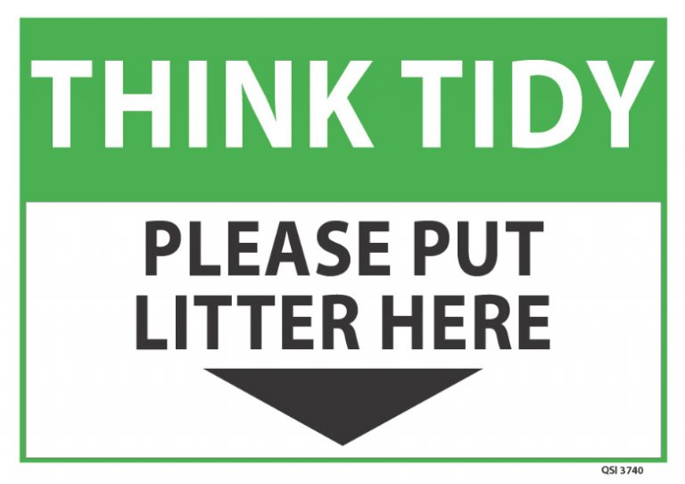 Think Tidy - Industrial Signs