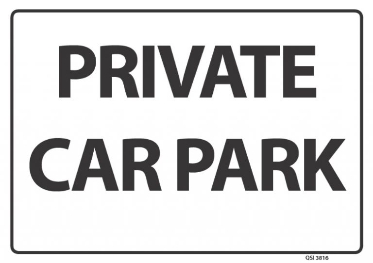 Private Car Park - Industrial Signs